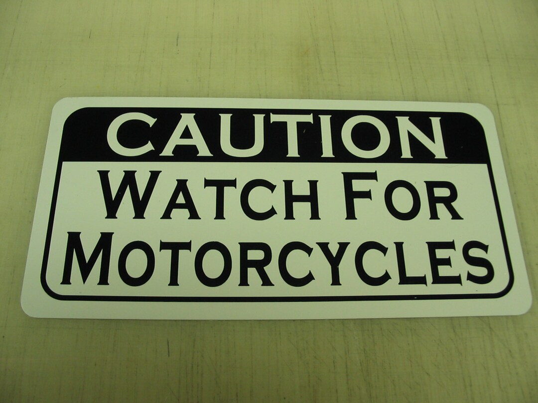 WATCH FOR MOTORCYCLES Metal Sign Farm Ranch or Kitchen Decor Golf Club ...