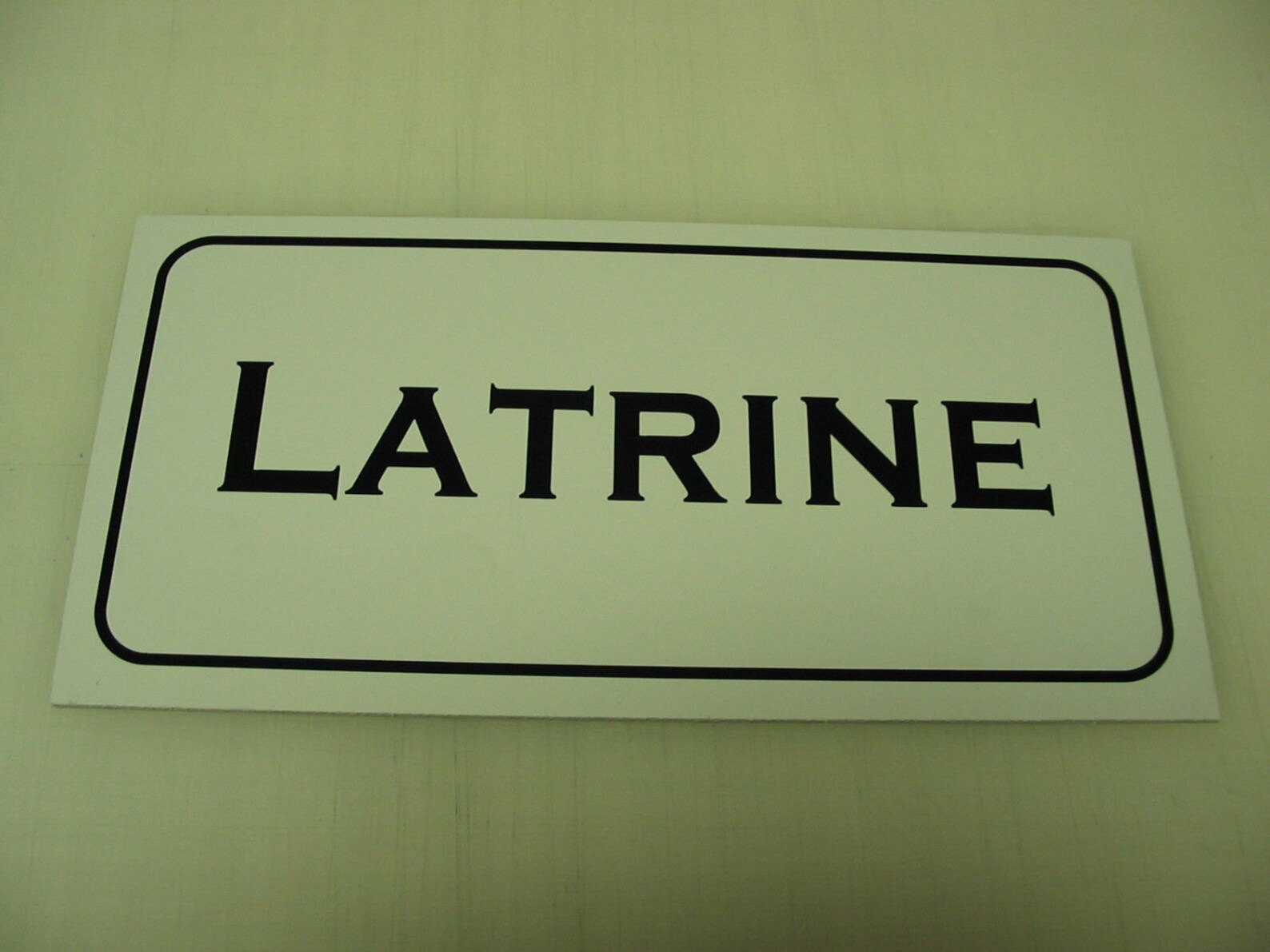 LATRINE Metal Sign - Etsy