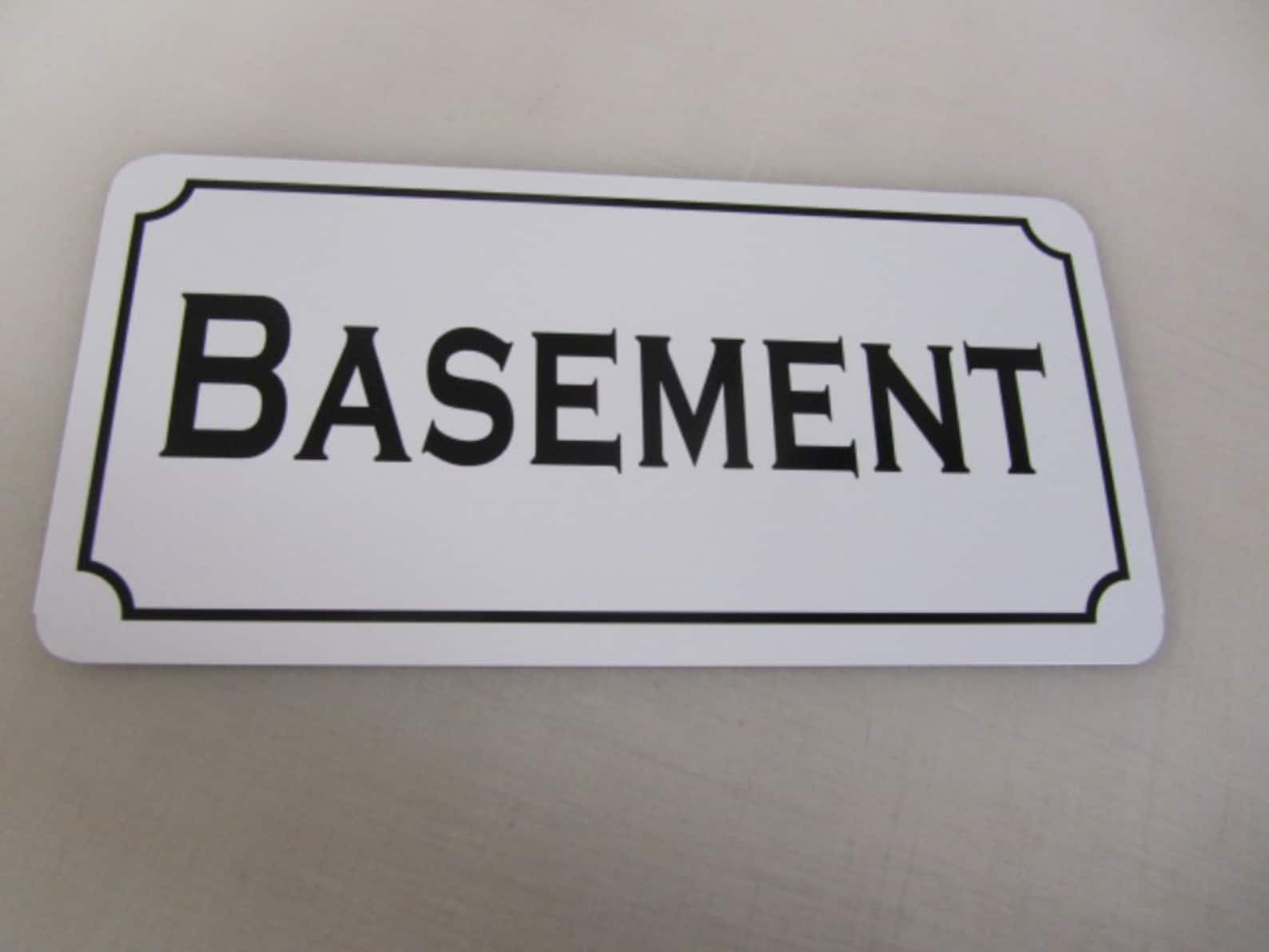 BASEMENT Metal Sign - Etsy