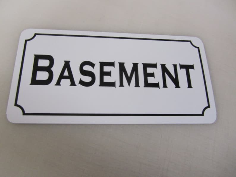 BASEMENT Metal Sign - Etsy