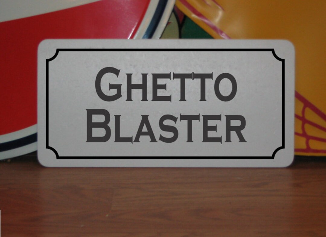 Ghetto Blaster Metal Sign - Etsy