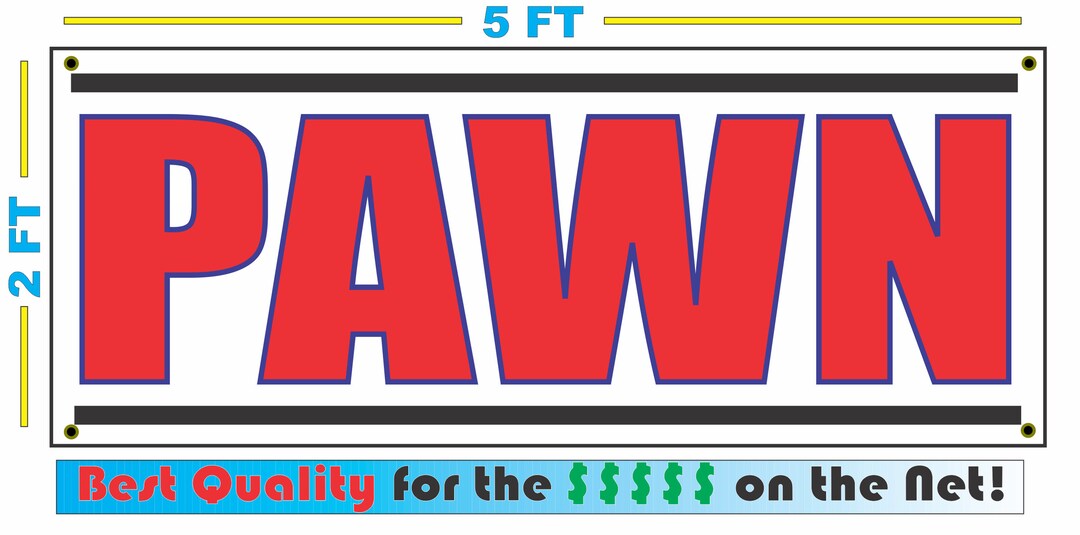 Pawn Banner Sign - Etsy