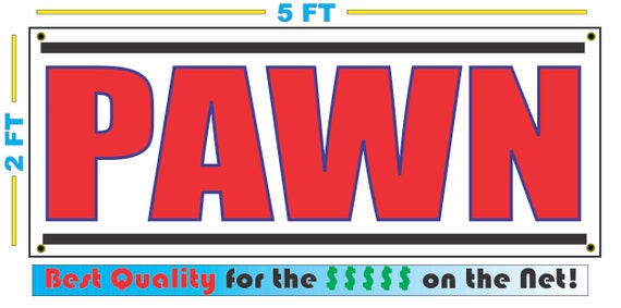 Pawn Banner Sign - Etsy