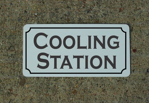 COOLING STATION Metal Sign 6x12 | Etsy