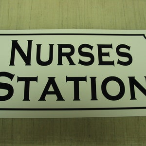 NURSES STATION... Metal Sign for Office Barn Coop Farm Ranch or Kitchen ...