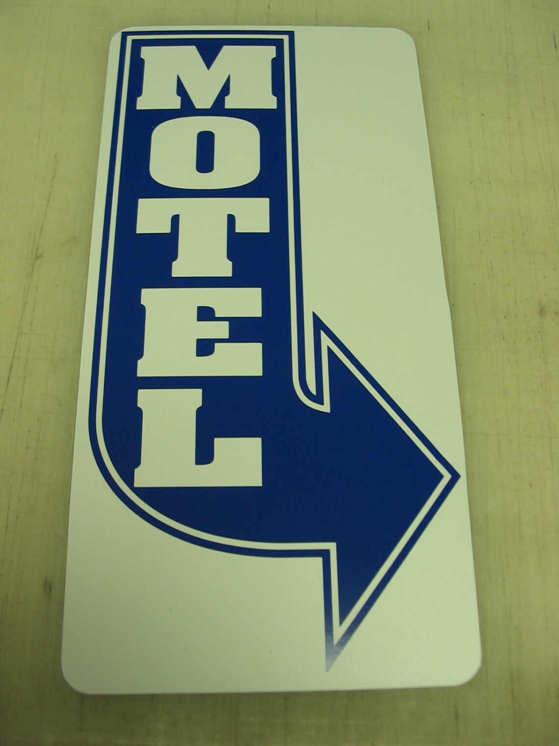 Blue MOTEL ARROW Art Deco Retro... Metal Sign for Farm Ranch - Etsy