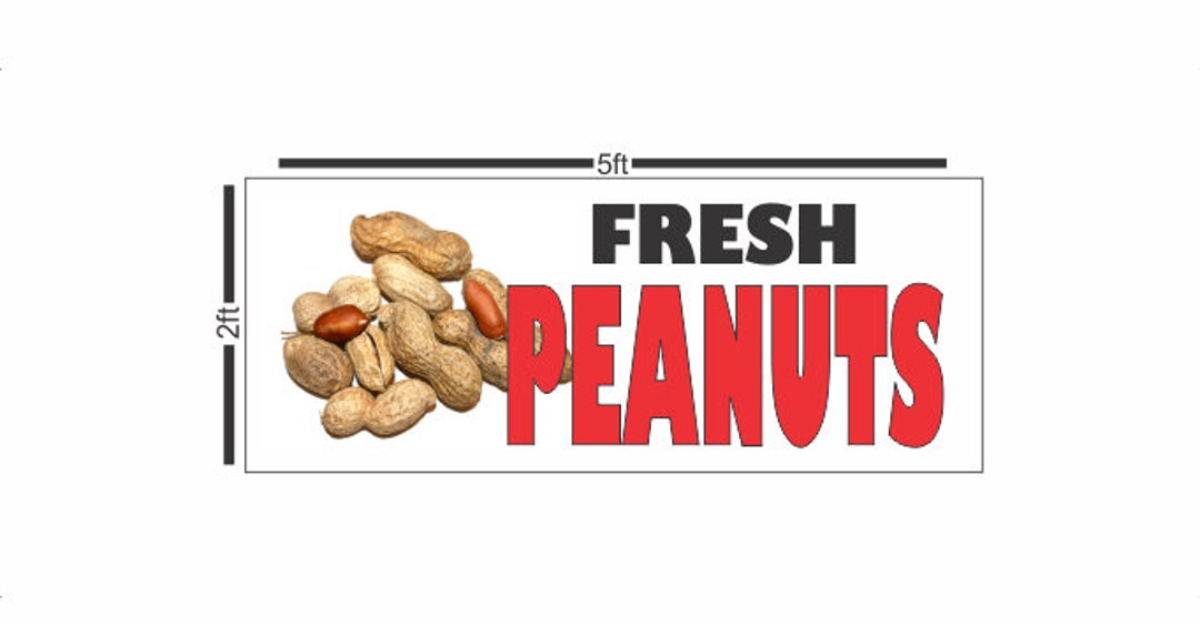 FRESH PEANUTS Banner Sign - Etsy