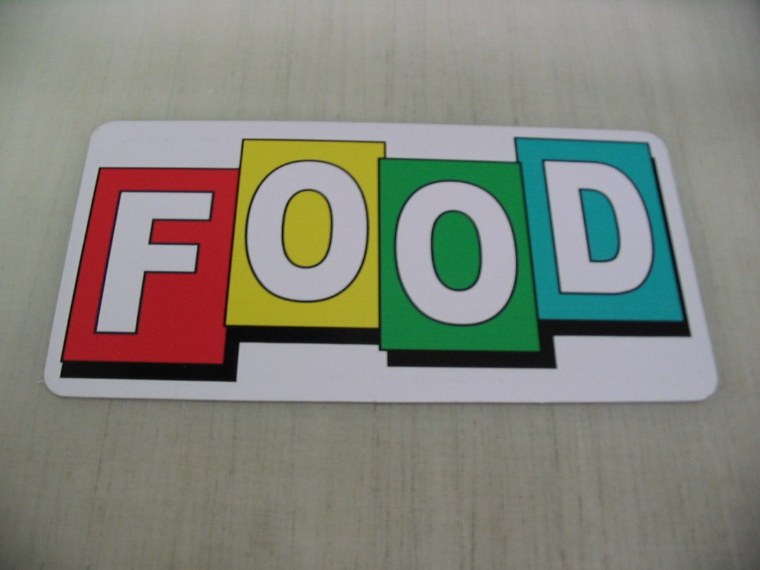 Retro Art Deco FOOD... Metal Sign for Farm Ranch or Kitchen Decor Golf ...