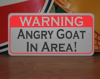 Goat Warning Sign - Etsy