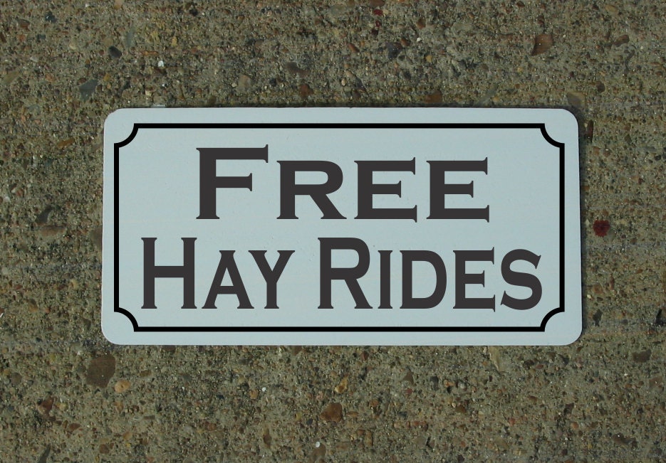 Free HAY Rides Metal Sign for Farm Ranch | Etsy