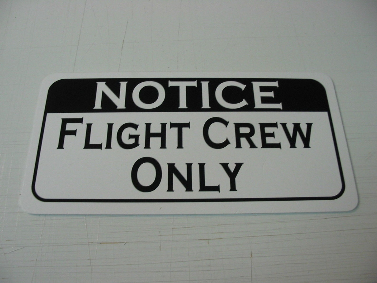 FLIGHT CREW ONLY Metal Sign for Airplane Hangar - Etsy