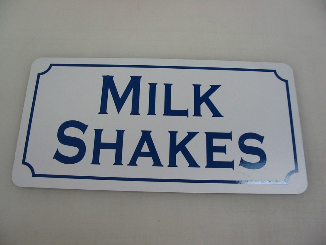 MILK SHAKES... Metal Sign for Barn Coop Farm Ranch or Kitchen Decor ...
