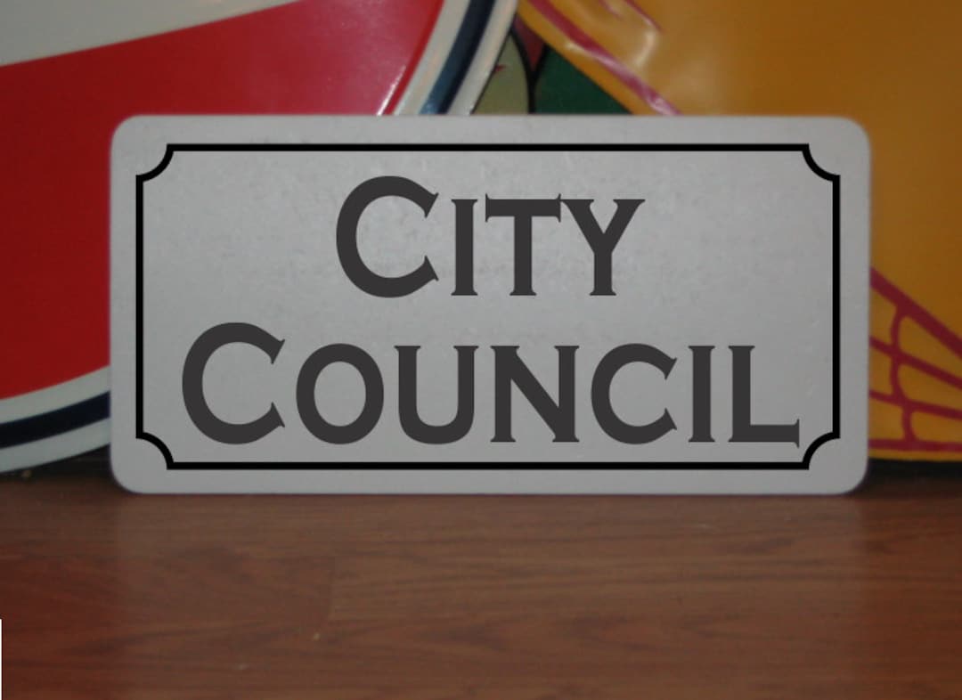 CITY COUNCIL Metal Sign - Etsy