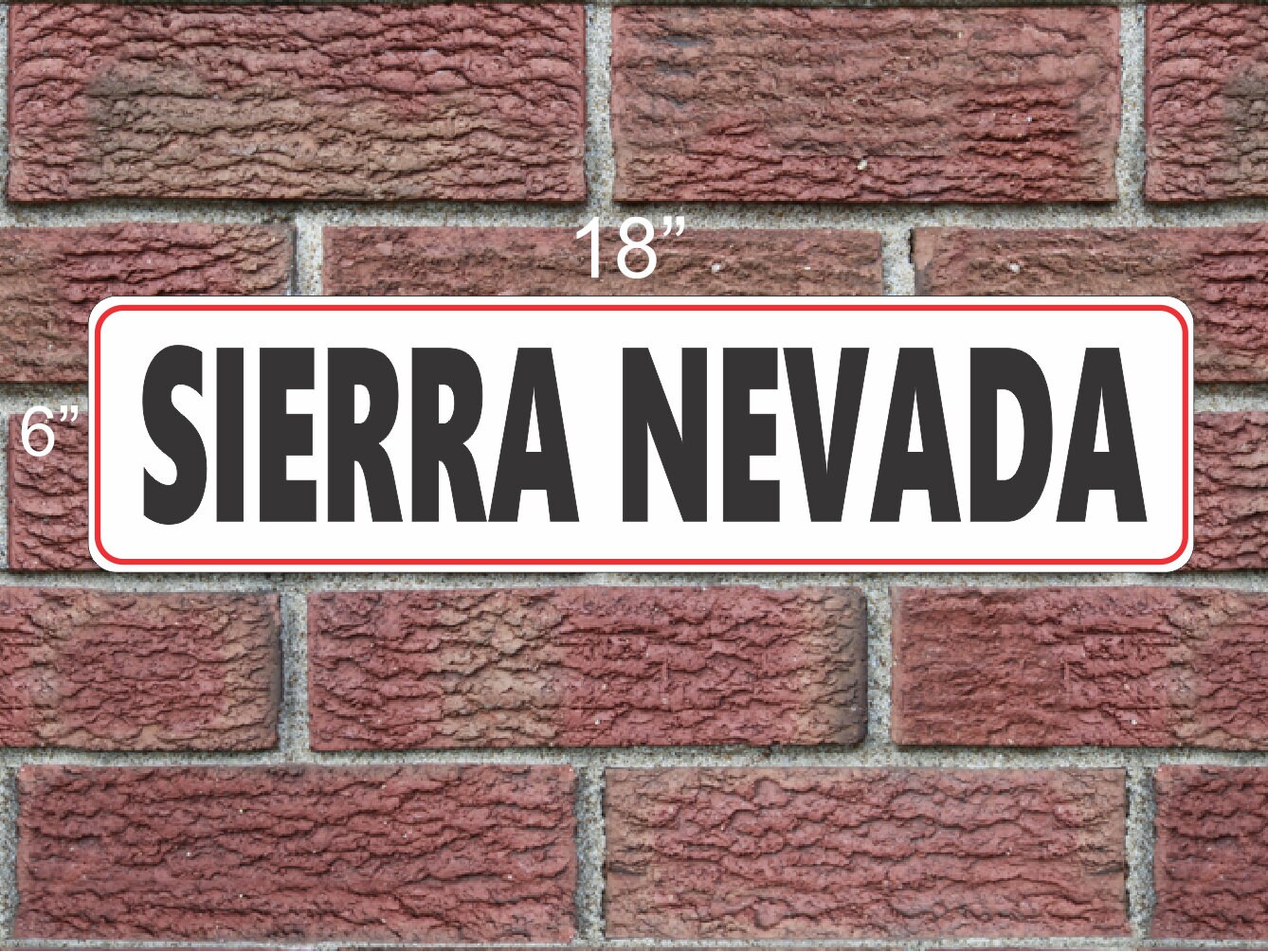 SIERRA NEVADA Metal Sign 6x18 | Etsy