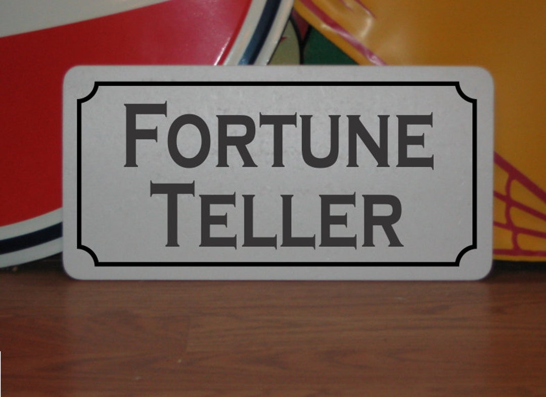 Fortune Teller Metal Sign - Etsy