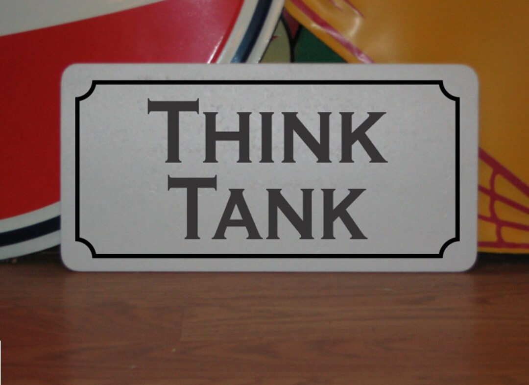 THINK TANK Metal Sign - Etsy