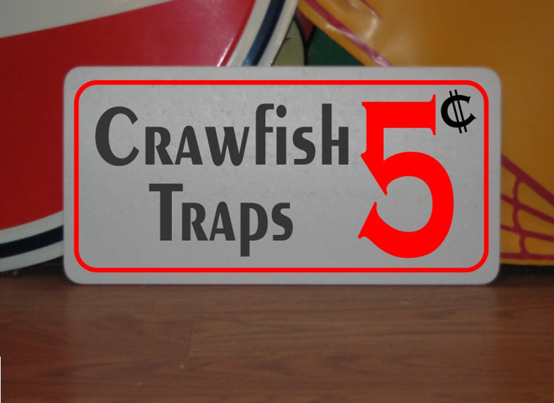 Crawfish Traps 5 Cents Metal Sign for Louisiana Party Bar or Boil - Etsy