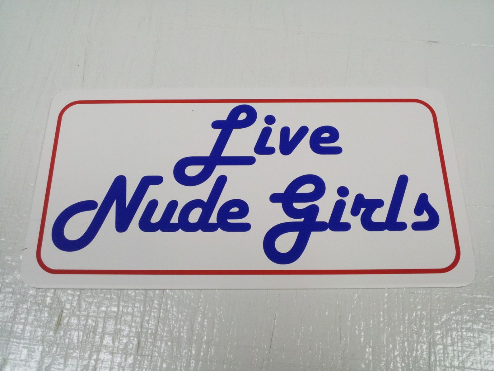 Live Nude Girls Metal Sign For Man Cave Home Bar Sex Back Yard Etsy