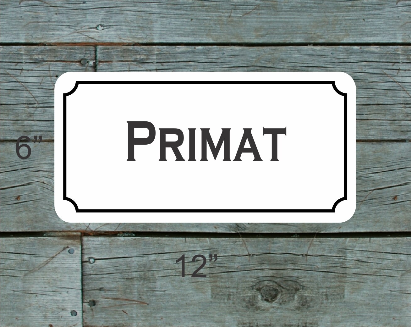 PRIMAT Metal Sign for Wine Bottle Size Winery Vineyard Home - Etsy