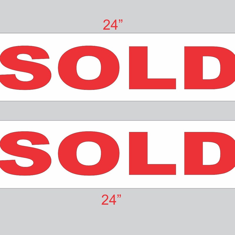 Sold Sign - Etsy
