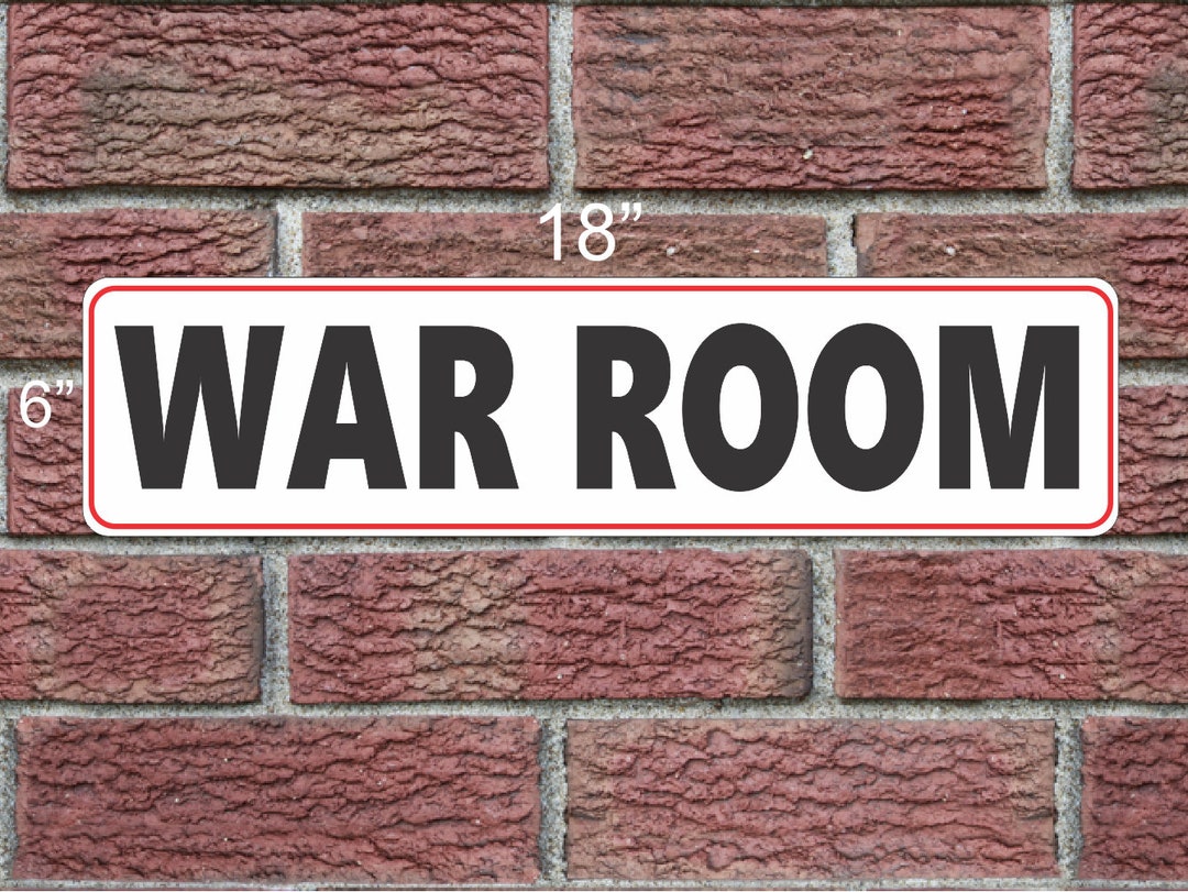 WAR ROOM Metal Sign 6x18 - Etsy