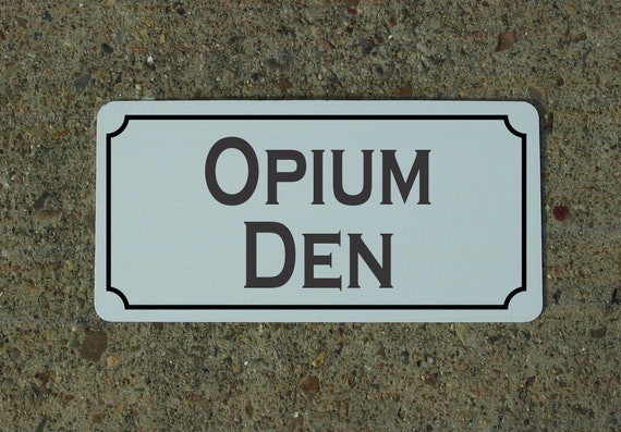 OPIUM DEN Metal Sign | Etsy