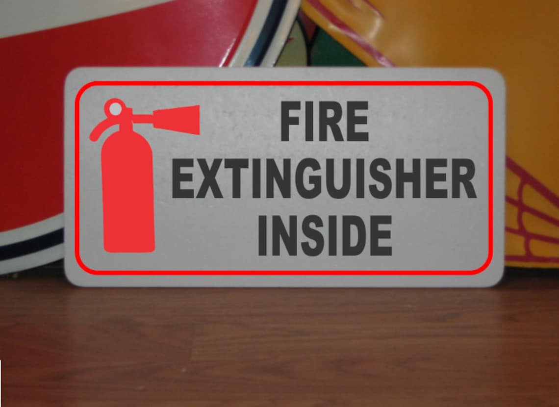 Fire Extinguisher Inside METAL SIGN for Bar Grocery - Etsy