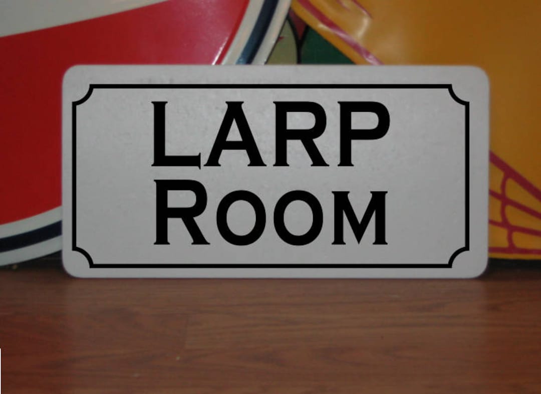 LARP ROOM Metal Sign - Etsy