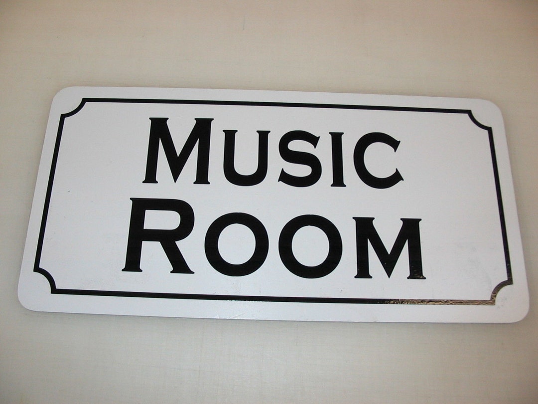 MUSIC ROOM Metal Sign - Etsy
