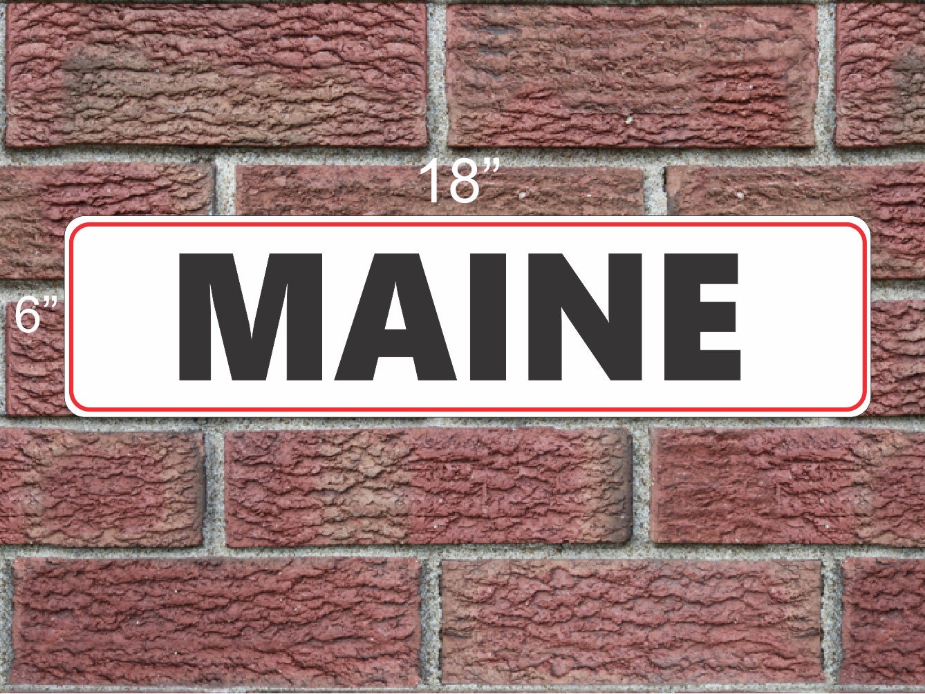 MAINE Metal Sign | Etsy