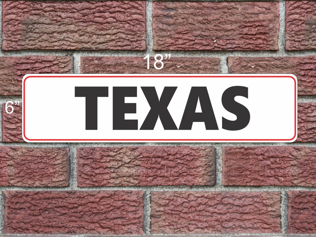 TEXAS Metal Sign - Etsy