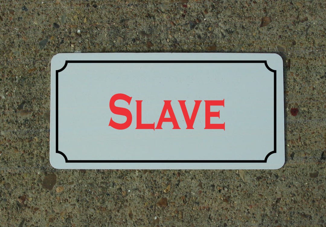 SLAVE Metal Sign Bdsm S&M Decor - Etsy