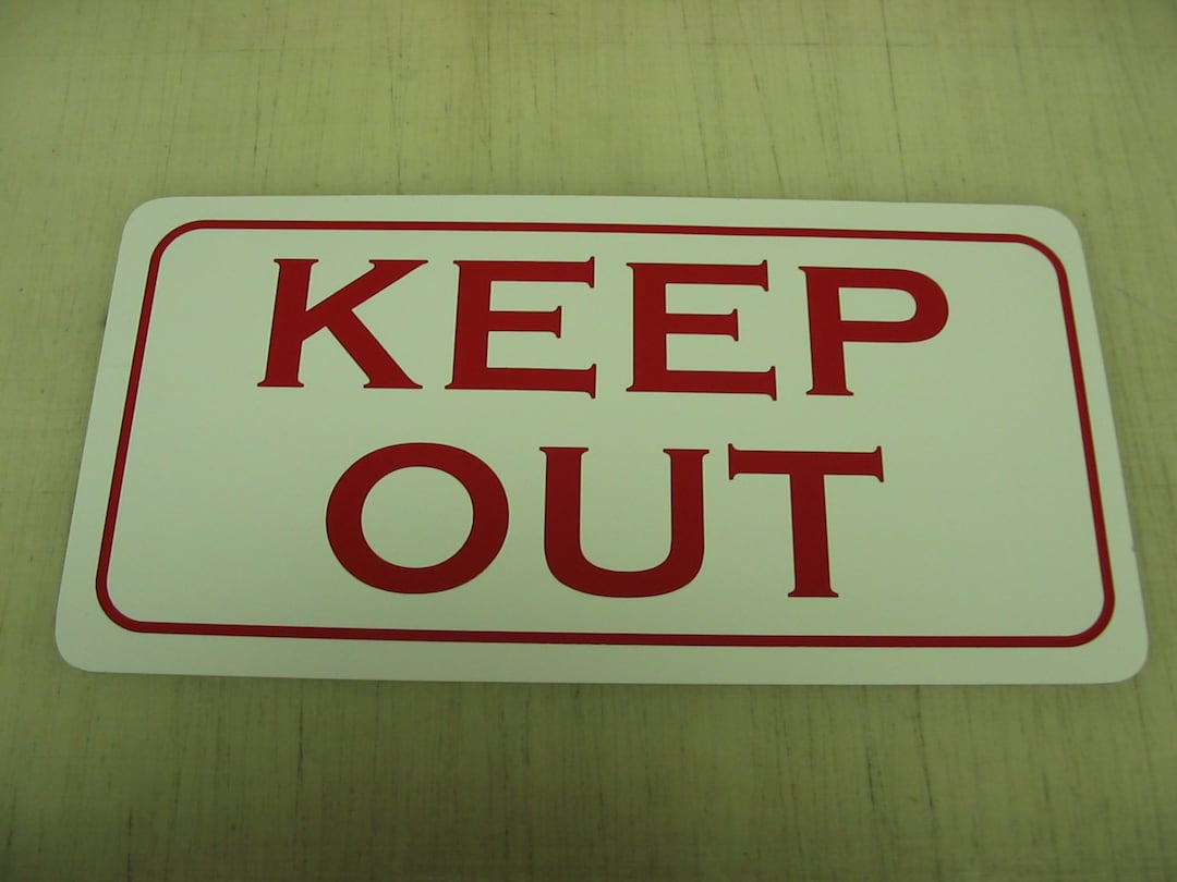 KEEP OUT Metal Sign - Etsy