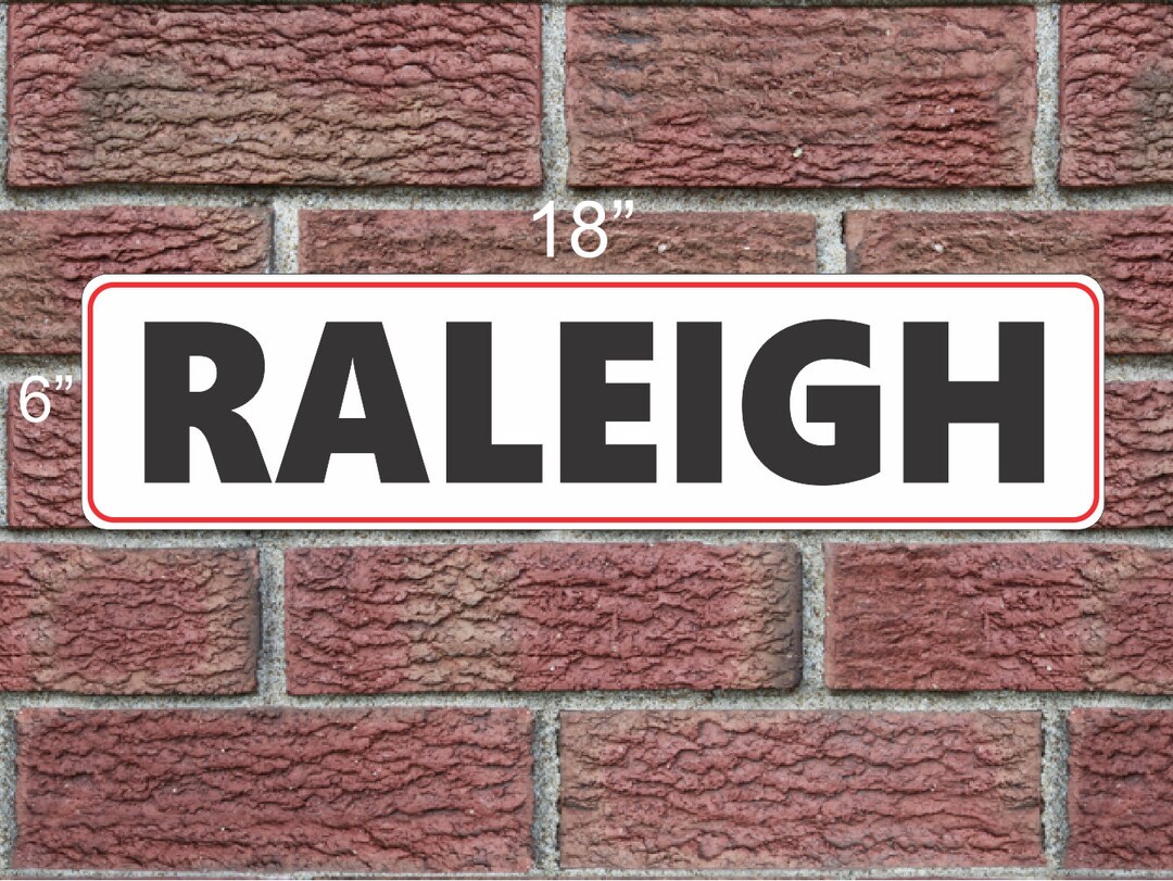 RALEIGH Metal Sign - Etsy