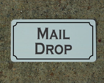 Mail Drop Sign - Etsy