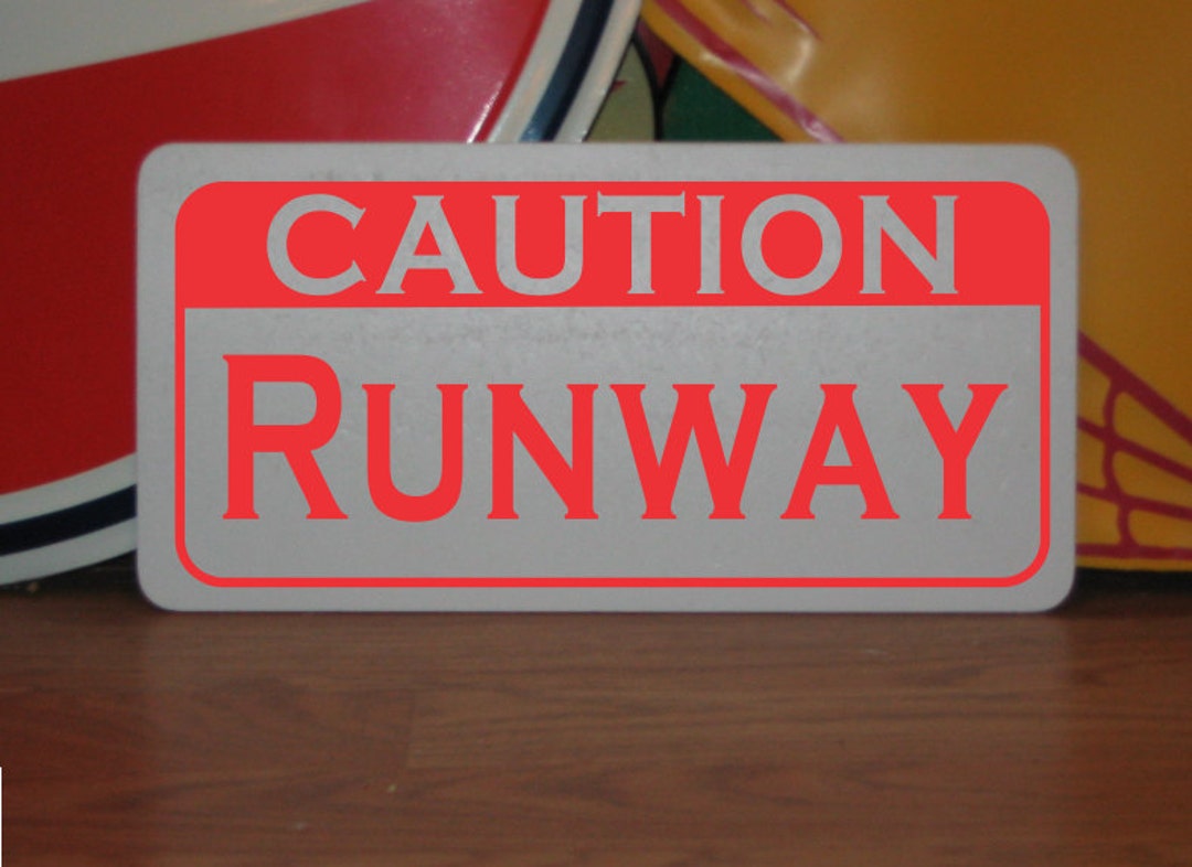 RUNWAY CAUTION Metal Sign for Airplane Airport - Etsy