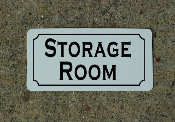 STORAGE ROOM Metal Sign | Etsy