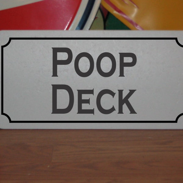 Poop Deck Sign - Etsy