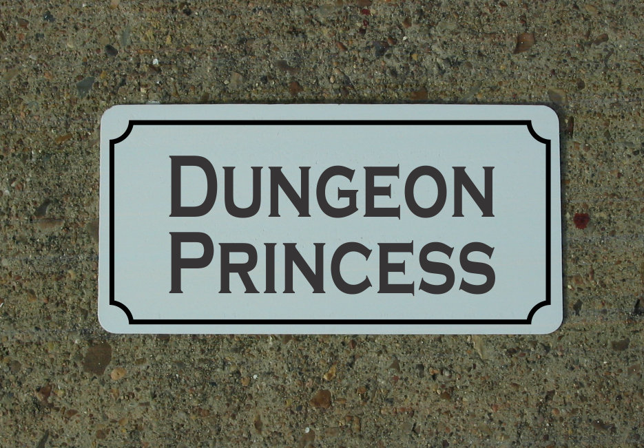 Dungeon Princess Metal Sign Bdsm S&M Decor Bedroom Bathroom Bondage ...