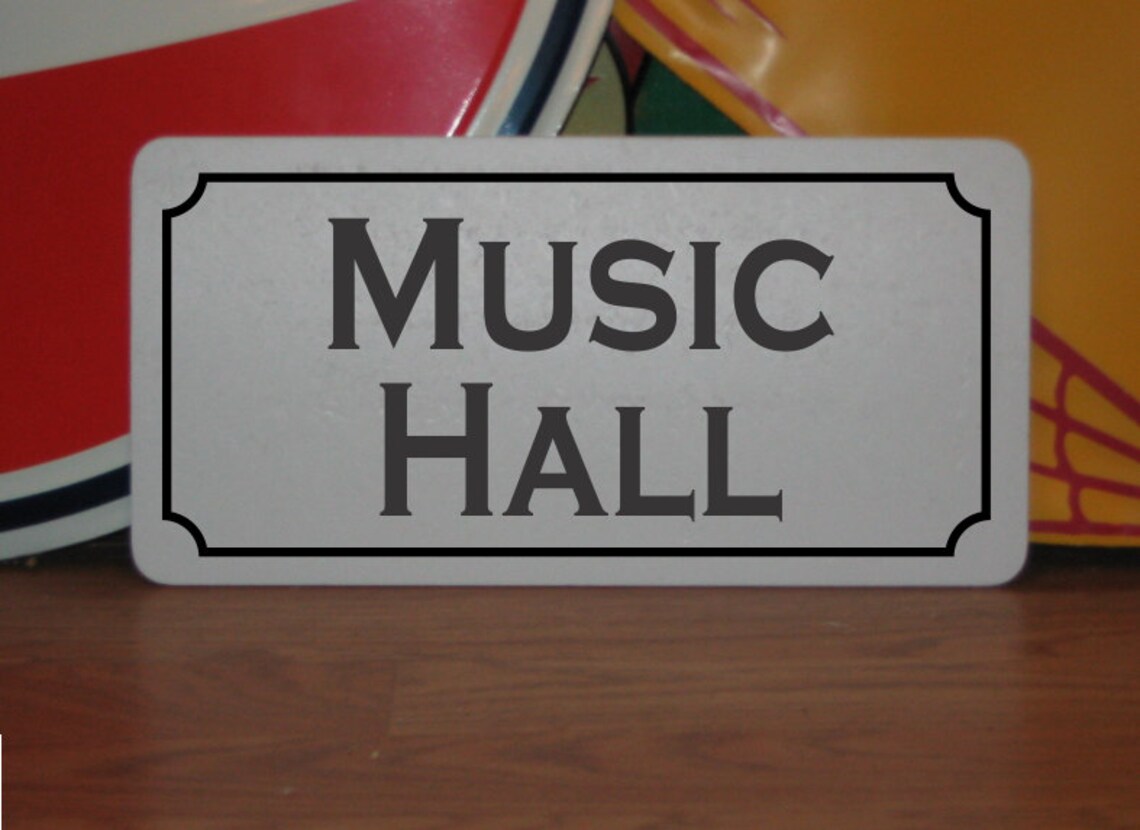 MUSIC HALL Metal Sign for Barn Coop Farm Ranch or Kitchen - Etsy