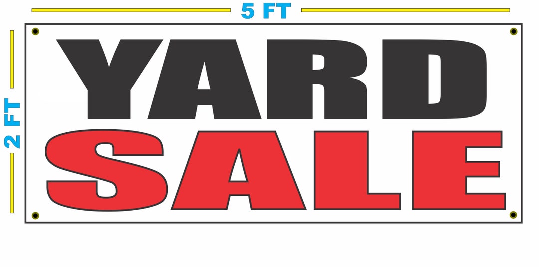 Yard Sale Banner Sign - Etsy
