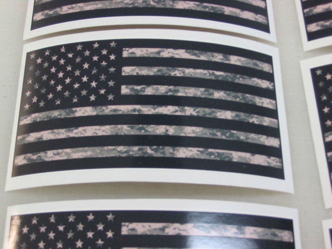 Digital Camo Camouflage USA Flag Decal Window Bumper Sticker Buy 1 Get ...