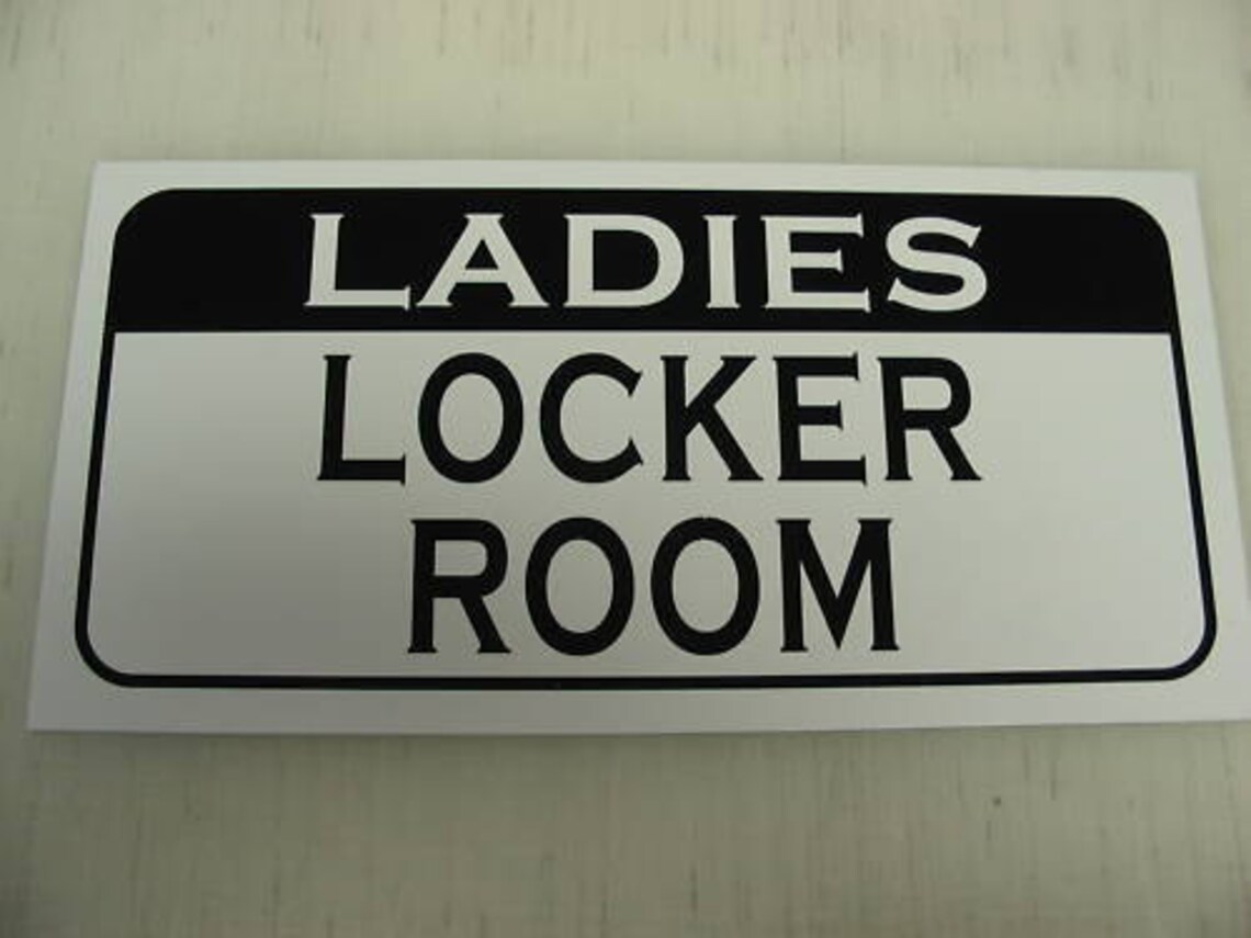 LADIES LOCKER ROOM... Metal Sign - Etsy