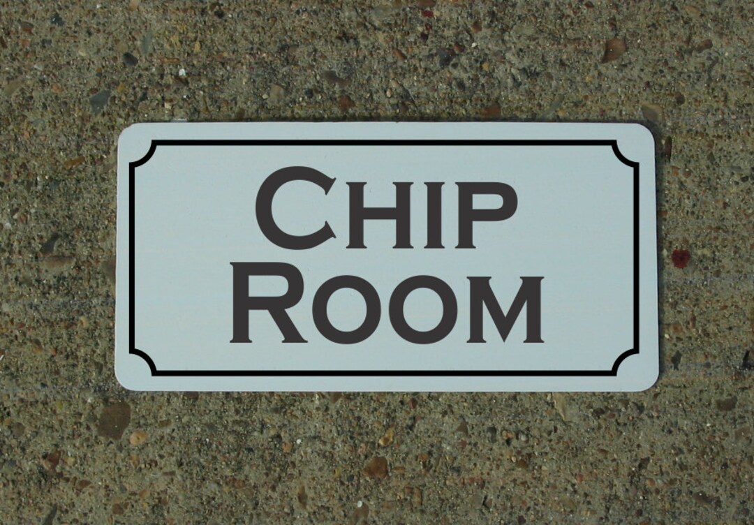 CHIP ROOM Metal Sign for Game Room Casino Poker - Etsy