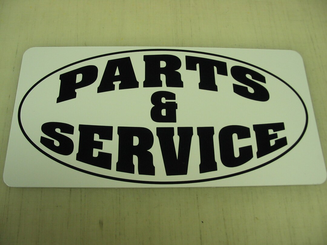 PARTS & SERVICE Oval... Metal Sign for Farm Ranch or Kitchen Decor Golf ...