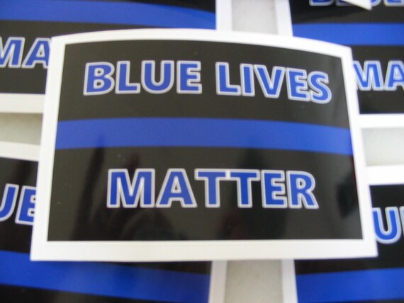 THIN BLUE LINE Blue Lives Matter Decal Window Bumper Sticker - Etsy