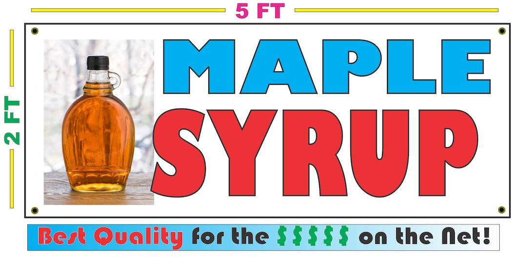 Maple Syrup Banner Sign - Etsy