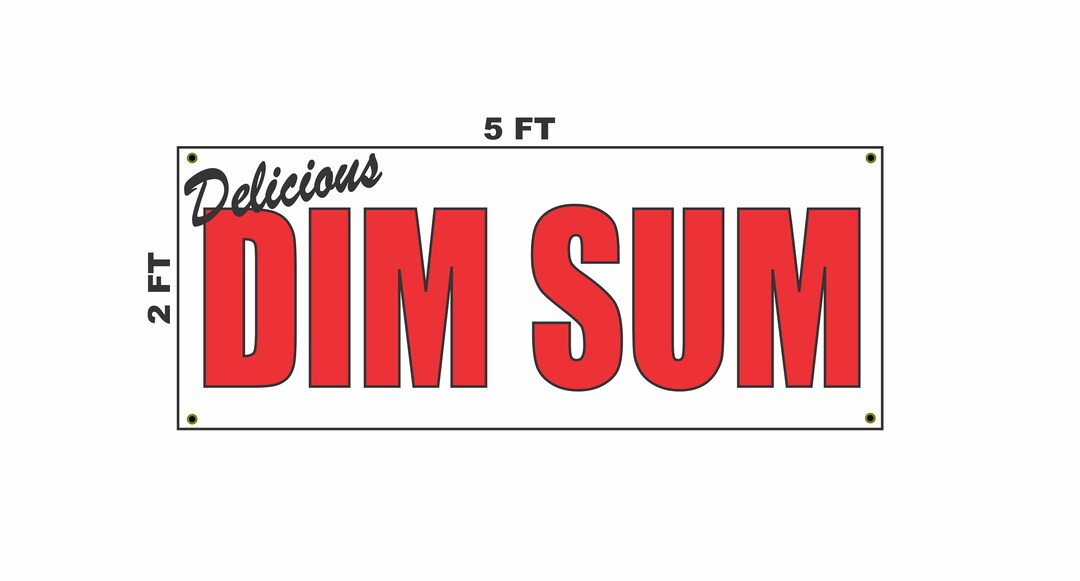 Dim Dum Banner Sign - Etsy