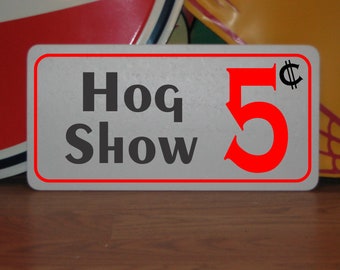 Hog Show Sign - Etsy