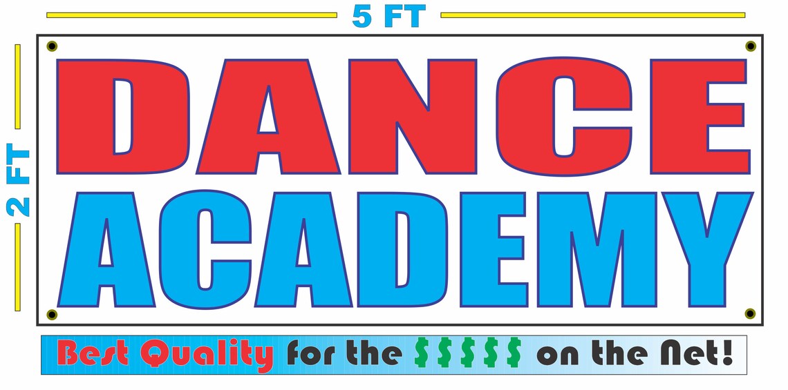 Dance Academy Banner Sign - Etsy